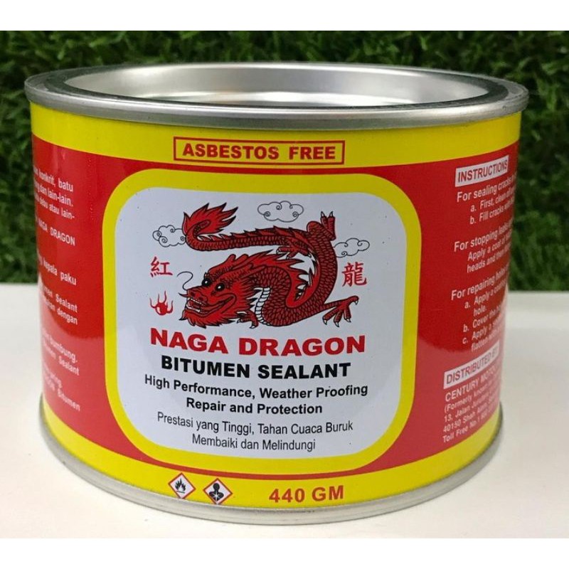 NAGA DRAGON BITUMEN COMPOUND ASPHALT BITUMEN SEALANT ROOF LEAKING ATAP ...
