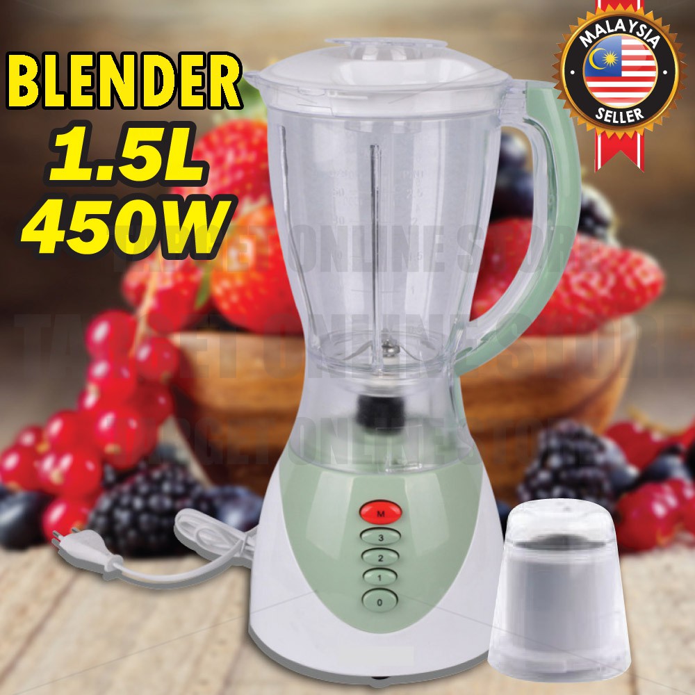 Blender Mixer Blender Grinder Household Kitchen Fruit Food 450W 1.5L ...