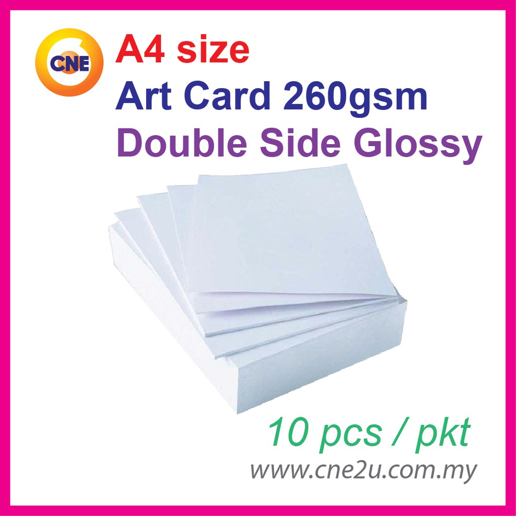 260gsm Art Card A4 Size (10s) [FOR LASER PRINTER] | Shopee Malaysia