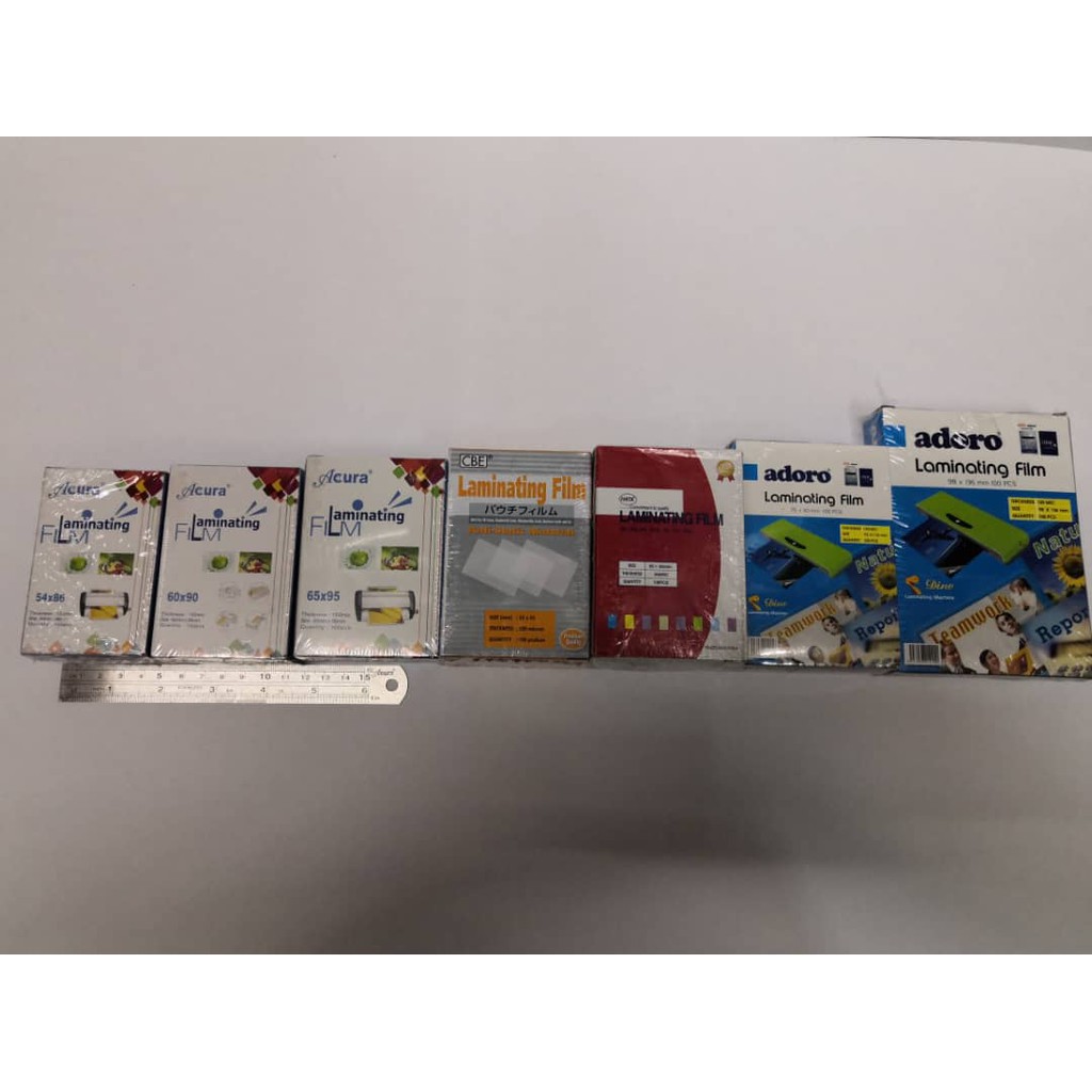 *Small Size* Laminating Film / Laminate Various Small Size-54mmx86mm ...