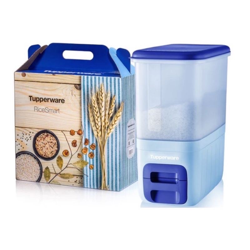 Tupperware Royale Blue Ricesmart 10kg (1pc) | Shopee Malaysia