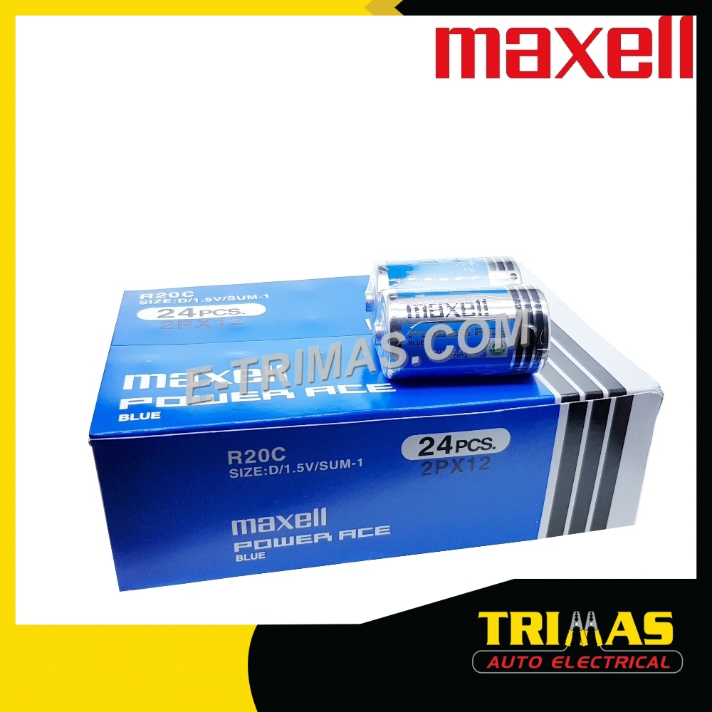 Maxell Japan Power Ace Heavy Duty D Type Battery (2PCS) | Shopee Malaysia