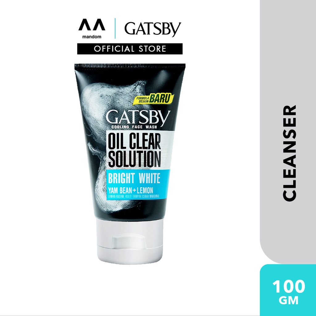GATSBY Cooling Face Wash Bright White 100ml (mens face wash, face wash ...