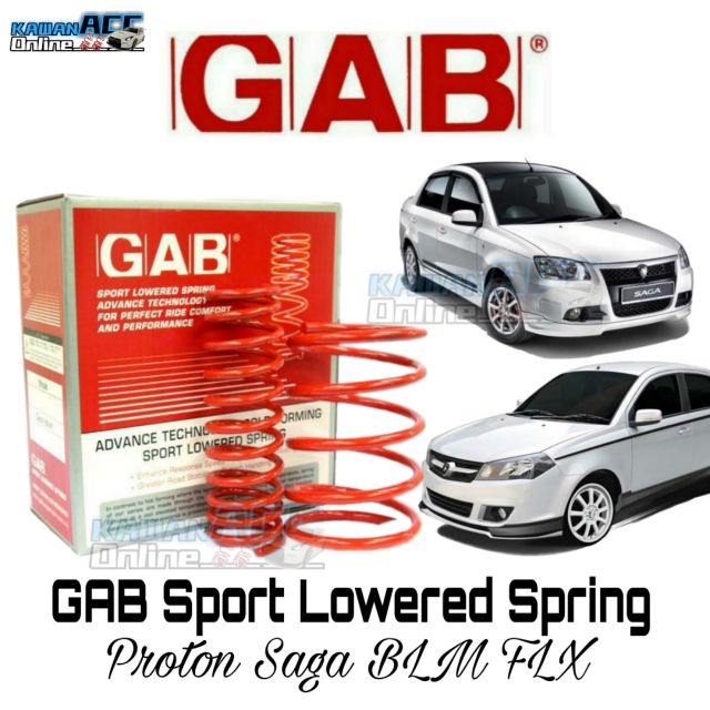 GAB SP Series Sport Lowered Spring Proton Saga BLM FLX VVT Savvy ...