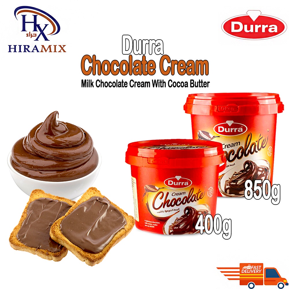 Durra Chocolate Cream With Milk Cocoa Butter Imported From Jordan 400g ...