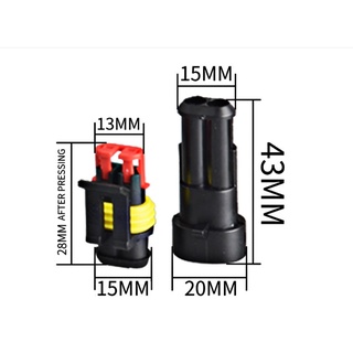 Car & Motor Wire Connector Plug Socket Kit Waterproof Universal Wayar ...