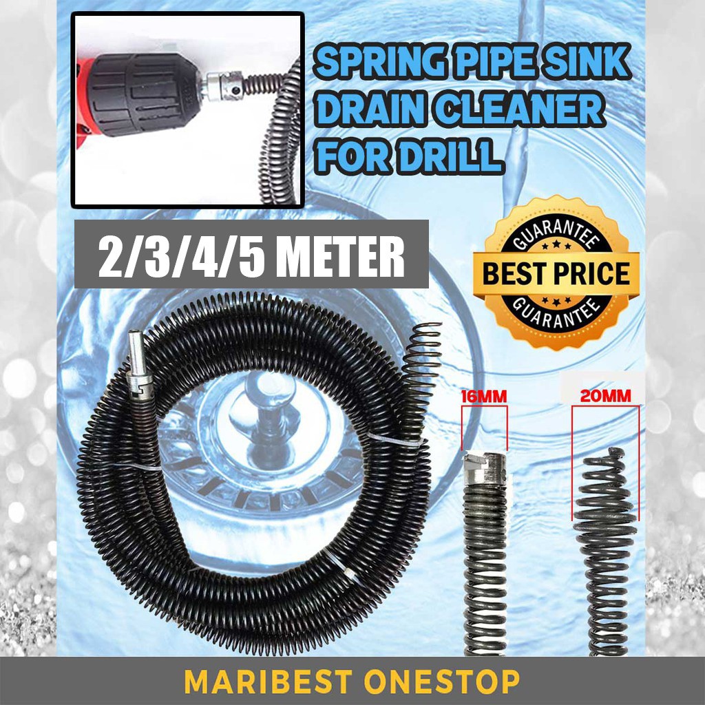 2/3/4/5M Flexible Compression Spring With Drill Connector For Clean ...