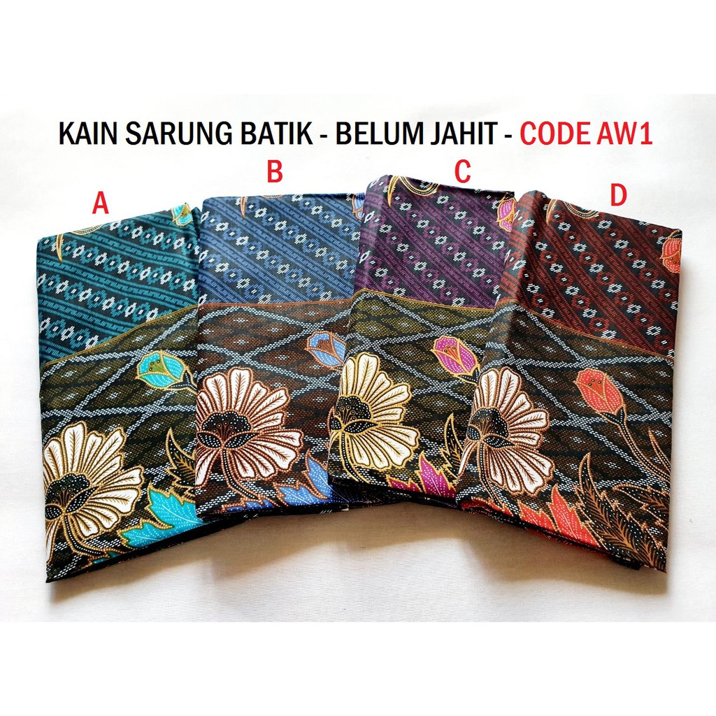 KAIN SARUNG BATIK CORAK TERENGGANU CODE - AW | Shopee Malaysia