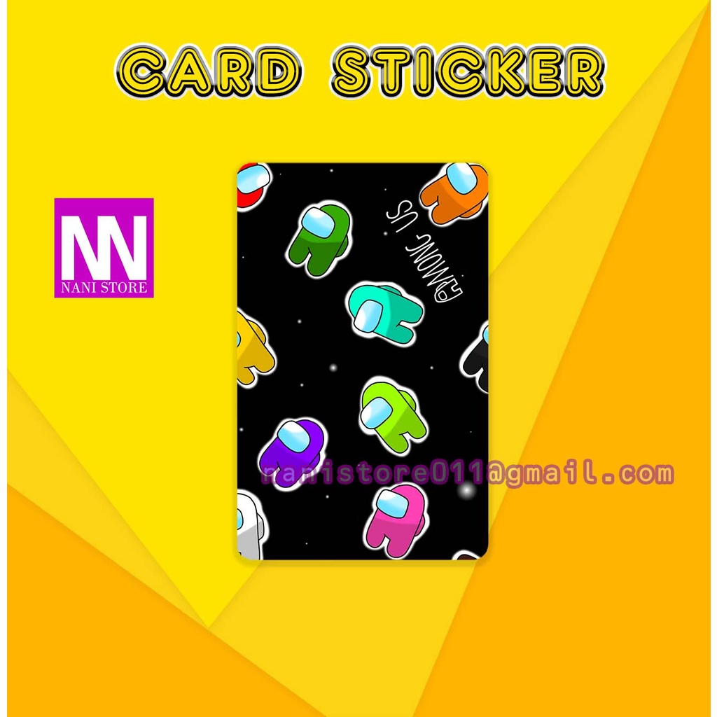 AMONG US TOUCH AND GO CARD STICKER - AMONG US KAD STICKER - AMONG US ...