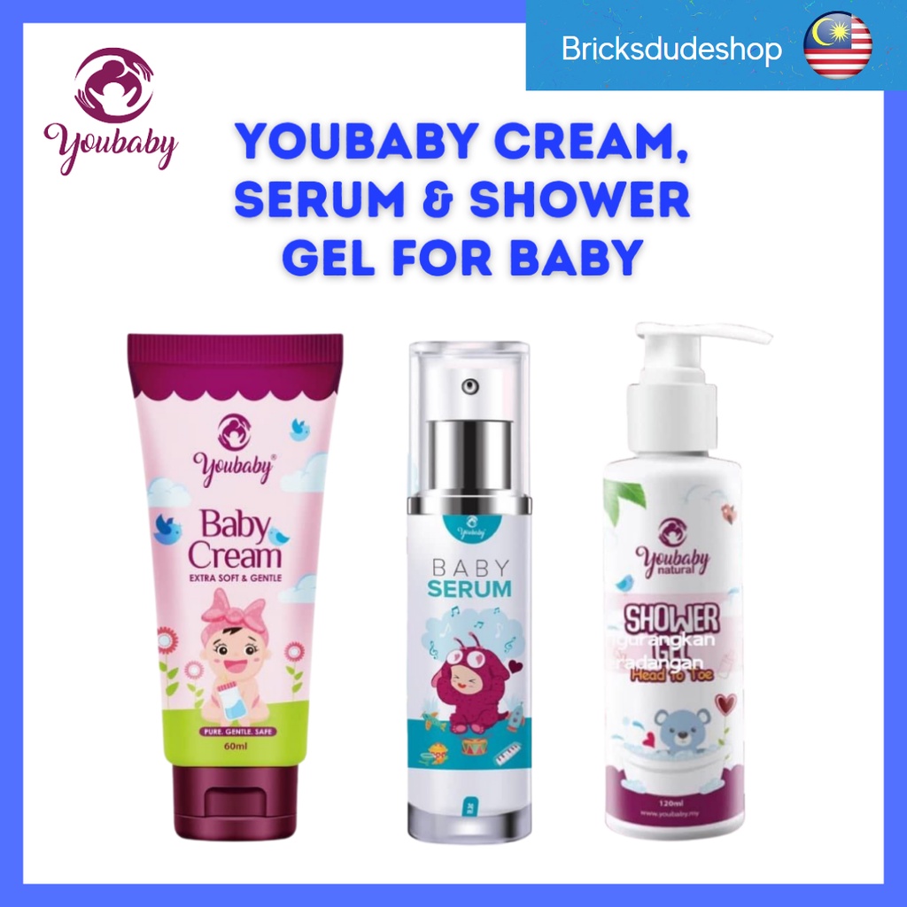 Youbaby Cream, Shower & Serum original HQ baby cream batu kahak cough ...