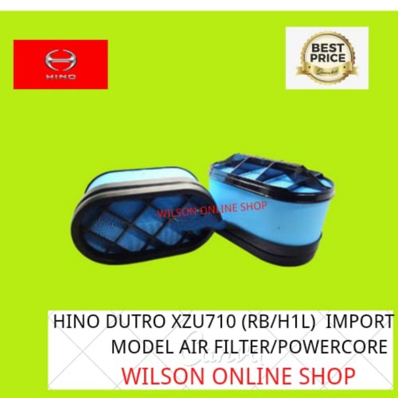 Hino Dutro XZU710 RB/HS H1L Import Model Air Filter Powercore Filter ...