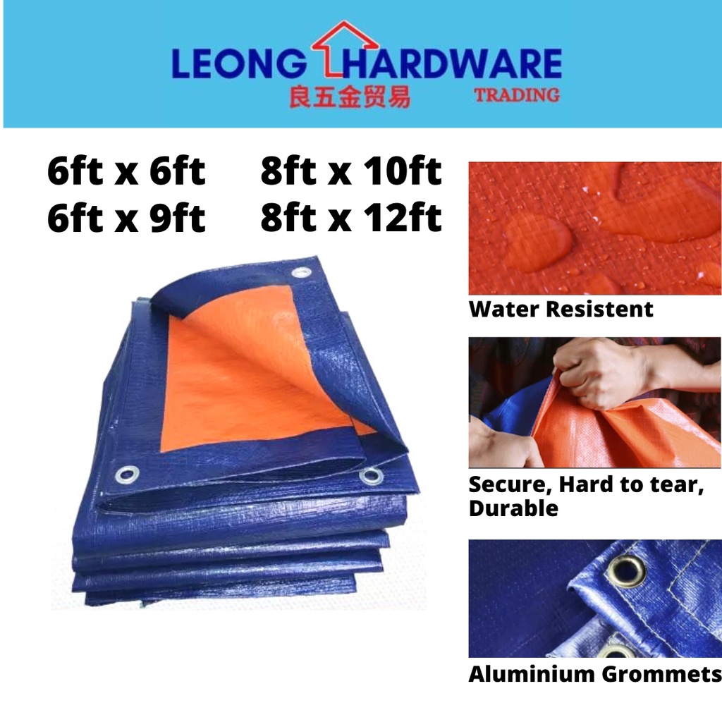 Canvas Canopy 6ft 8ft 9ft 10ft 12ft [Kaki] Kanvas Khemah Pasar Kolam ...