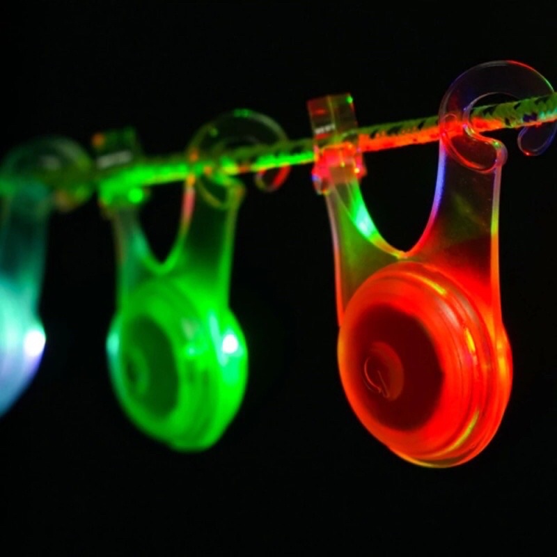 10Pcs LED Camping Lamp Rope Hanging Light Outdoor Silicone Camp Tent ...