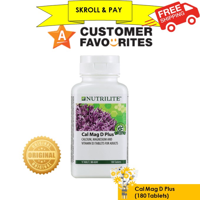 Nutrilite Cal Mag D plus Original AMWAY (180 tabs) | Shopee Malaysia