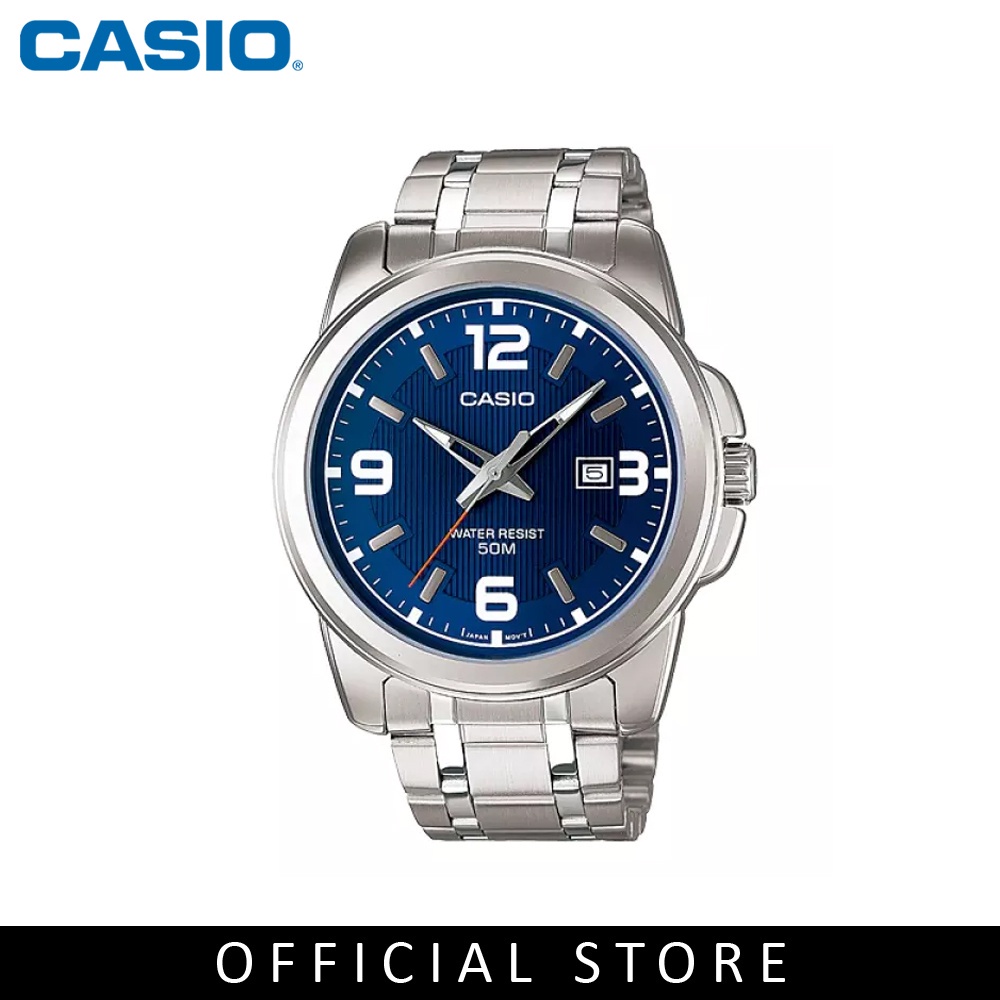 Casio General MTP-1314D-2AV Silver Stainless Steel Band Men Watch ...