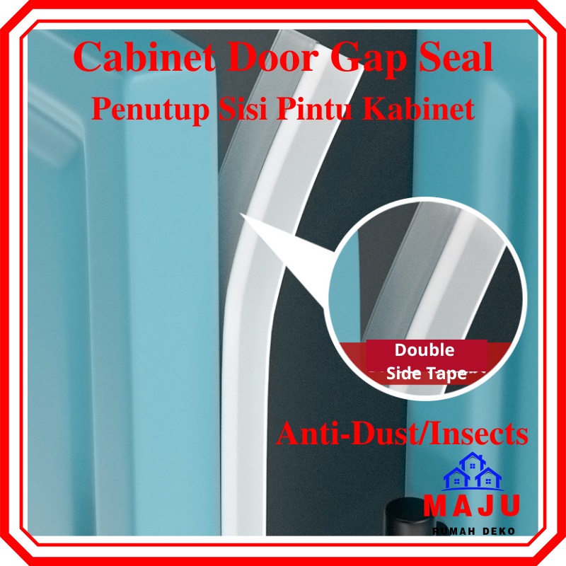 MAJU Cabinet Door Gap Seal Wardrobe Penutup Lubang Pintu Kabinet Almari ...
