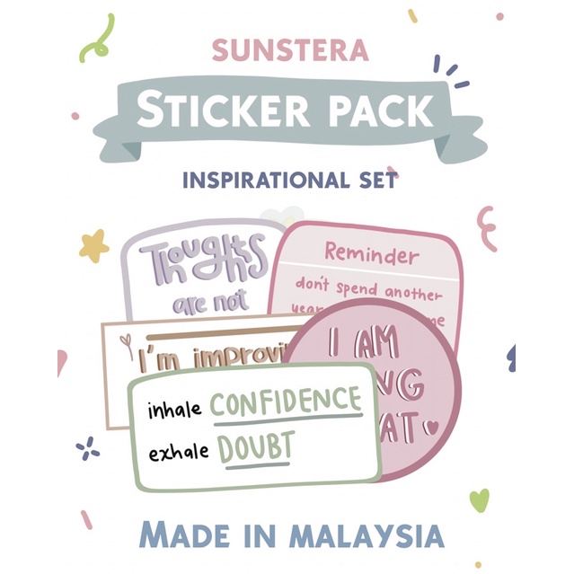Inspirational Sticker Pack | Shopee Malaysia