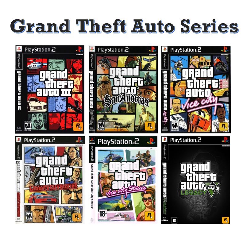 [PS2 CD/DVD GAME] Grand Theft Auto Series | Shopee Malaysia