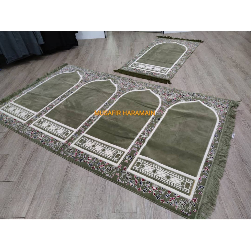 SET SEJADAH KELUARGA + Beg (Mini Musolla / Travel Prayer Set) | Shopee ...