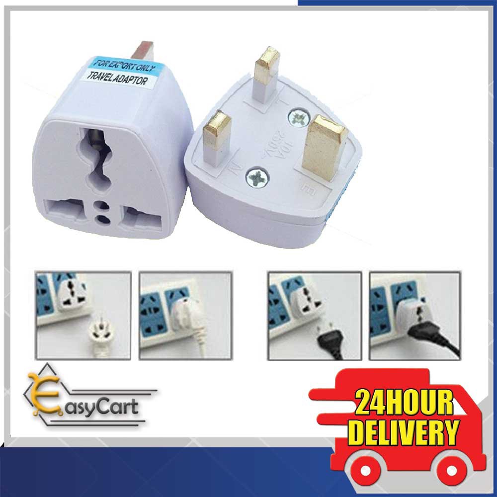 Universal to United Kingdom Travel Plug 3 Pin Adaptor Travel Plug ...