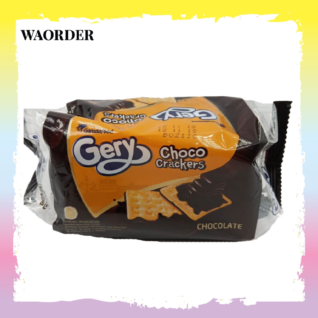 Gery Choco Crackers Chocolate Flavour Snack Pack (20g x 5pcs) | Shopee ...