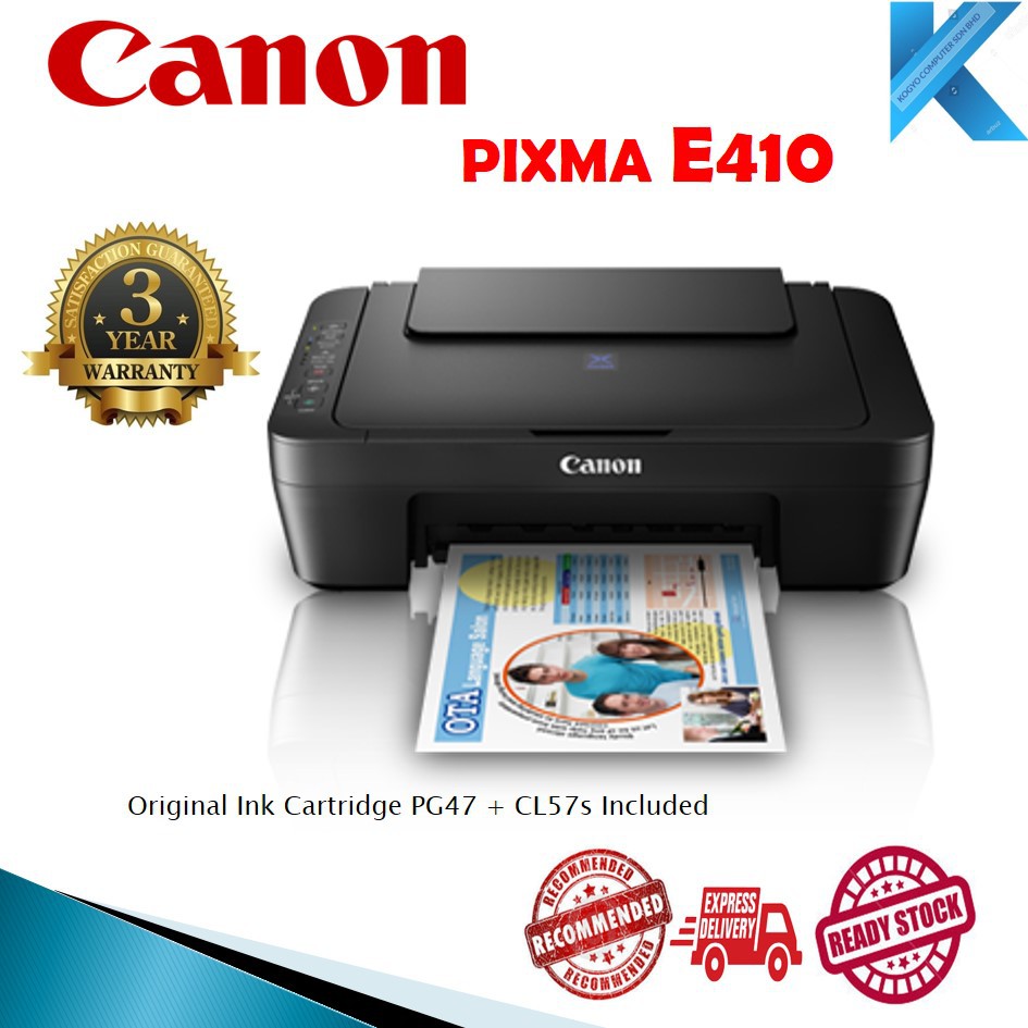 CANON PIXMA E410 ALL IN ONE PRINTER | Shopee Malaysia