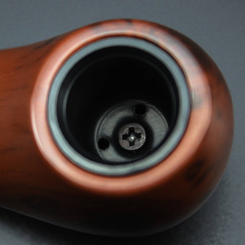 Penapis Cina Melengkung Buatan Tangan Ebony Set Besi Kayu Merokok Pipa ...