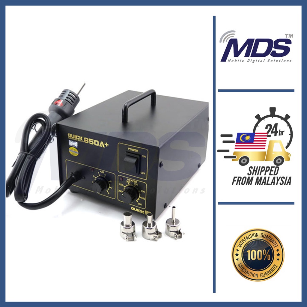 BLOWER QUICK 850A+ ORIGINAL HOT AIR BGA SMD REWORK STATION | Shopee ...