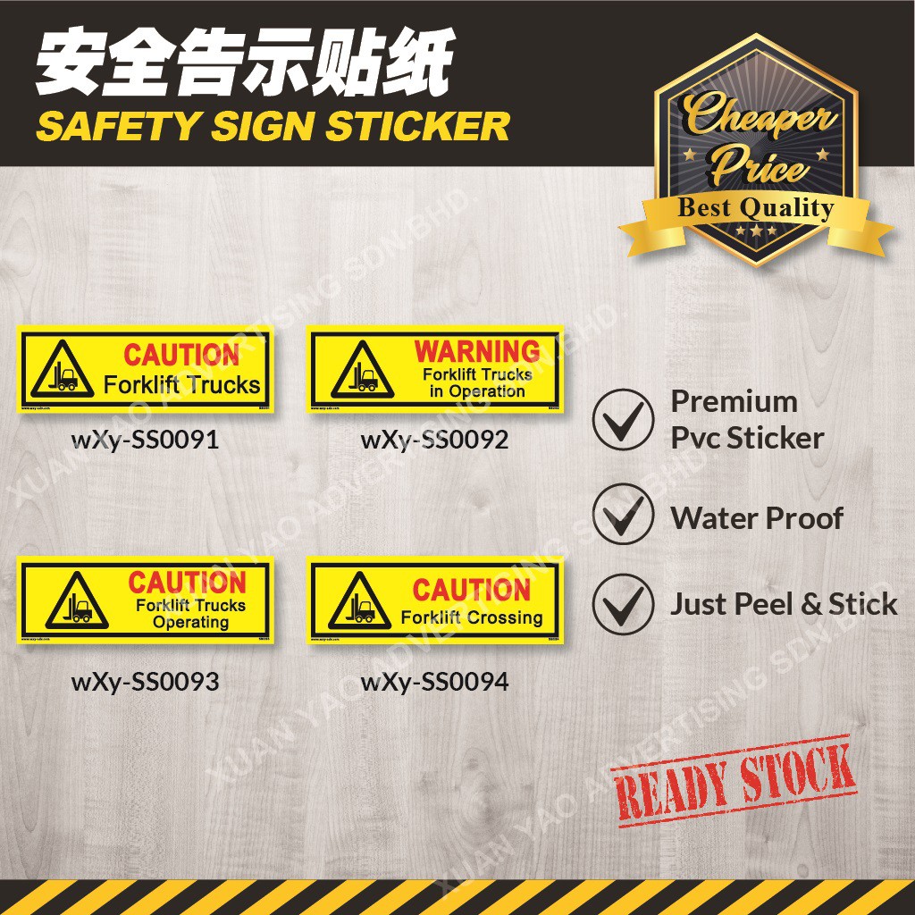 Safety Sign Sticker warning stickers Notice Sign Beware of electric ...