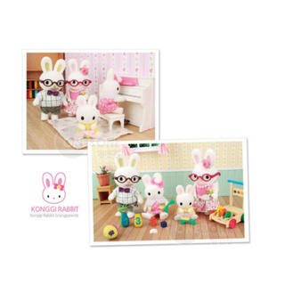 Original Korea Konggi Rabbit Grand Parents Playset 4 Dolls Set | Shopee ...