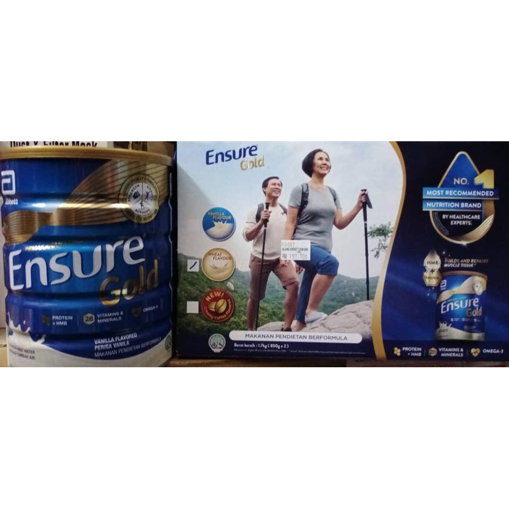 ENSURE GOLD Vanilla 850G x 2 (FOC Sport Bag) | Shopee Malaysia