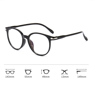Vintage Round Unisex Eyeglass Frame Bingkai Spek Retro lelaki perempuan ...