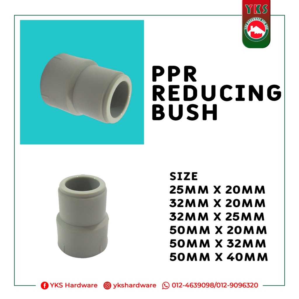 PPR REDUCING BUSH - Pipe & Fittings System | Shopee Malaysia