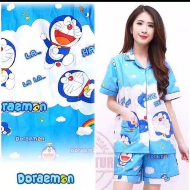 Pajamas Doraemon Shopee Malaysia
