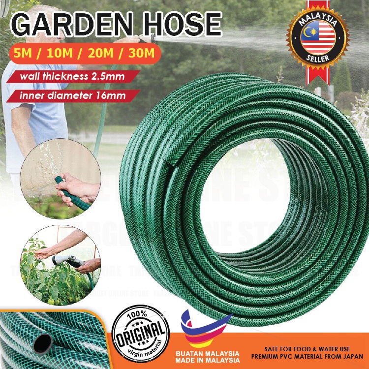 KARYON Reinforced PVC Garden Hose Flexible Pipe Anti Twist / Getah Paip ...