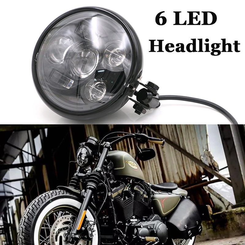 Modified Headlight for Motorbike Retro Big Front Light Motorcycle LED ...