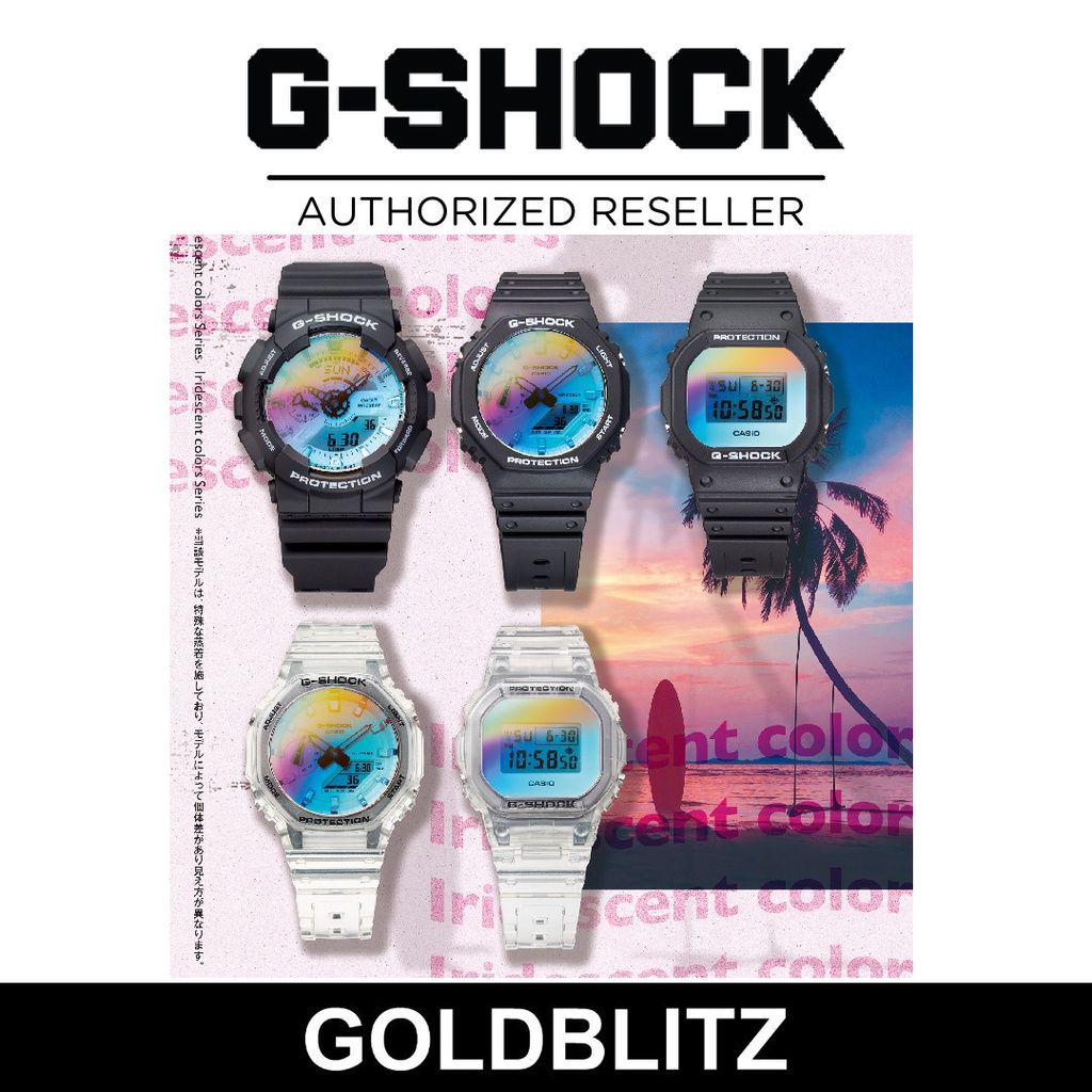 Casio G-Shock Iridescent Color Surface Gradated Crystal DW-5600SR-1 DW ...