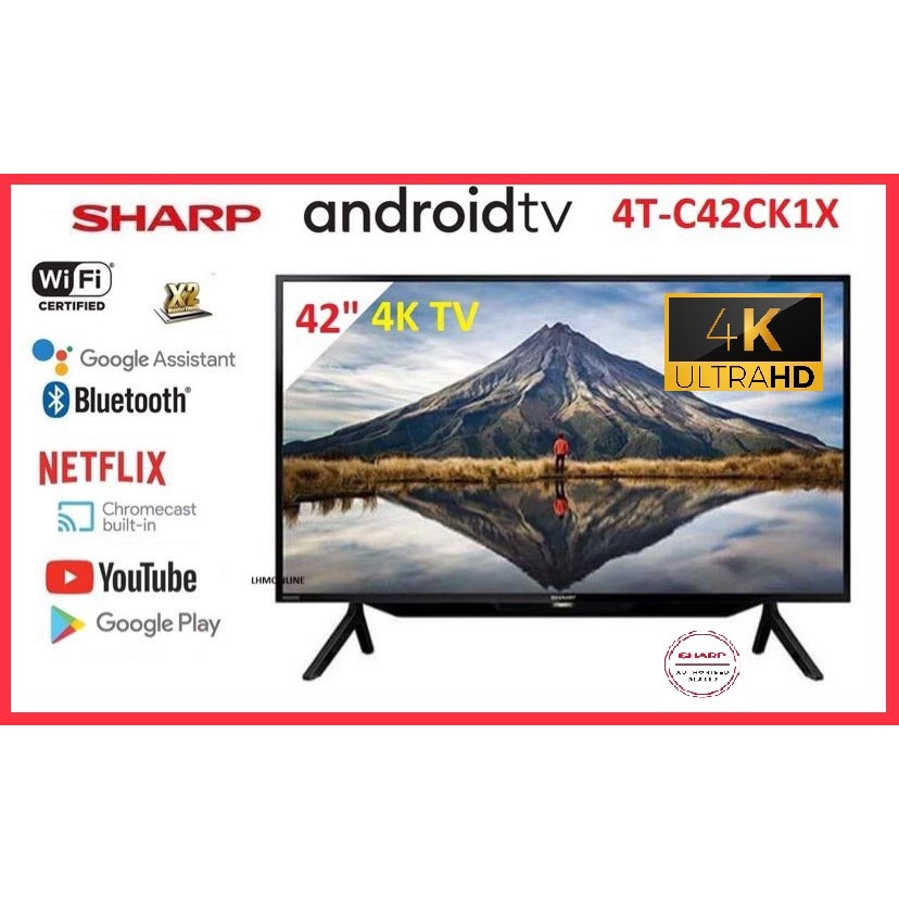 SHARP ANDROID TV 42 INCH 4K ULTRA HD TV / 42 INCH ANDROID TV DIGITAL ...