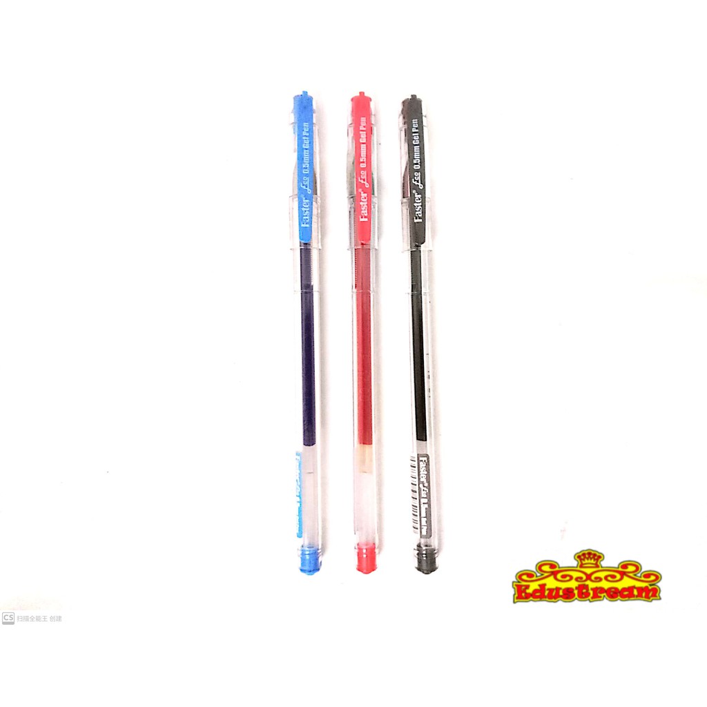 READY STOCK!! FASTER ECO GEL PEN 0.5 MM (2 In 1 Set) | Shopee Malaysia