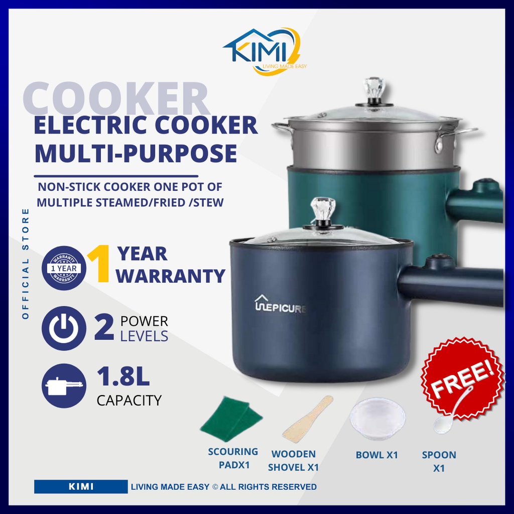 KIMI Multifunction Mini Cooker Electric Cooker Nonstick Frying Pan Mini ...