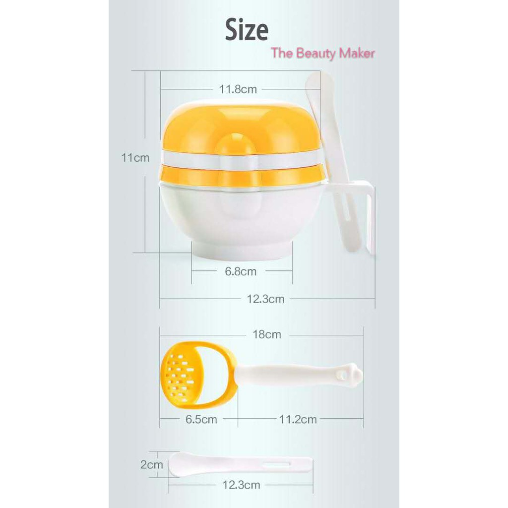 Homemade Processor Baby Food Grinder/Bowl , 7 in 1 Supplement (Pink ...