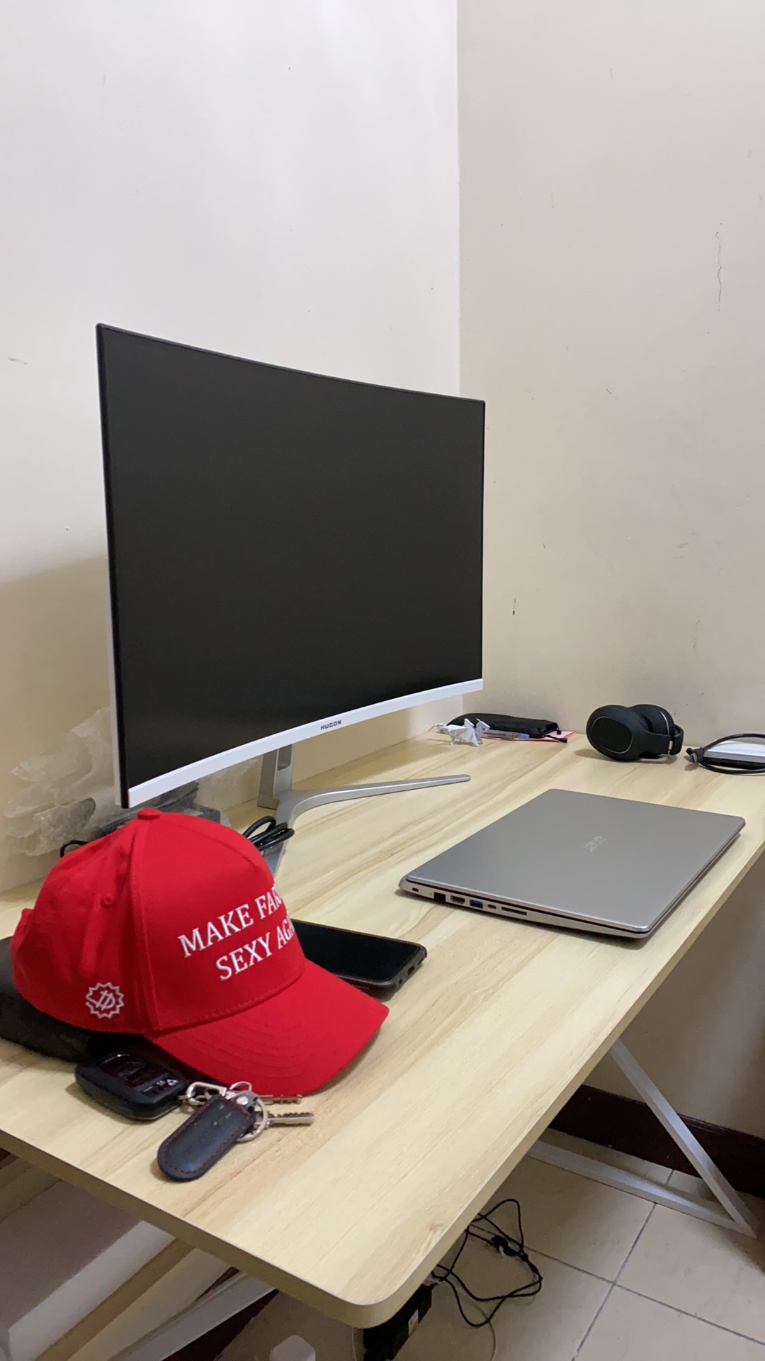 HUGON 24” & 27” 32” Curved 75Hz 2Ms FHD LED Gaming Monitor / 27 32 Inch ...