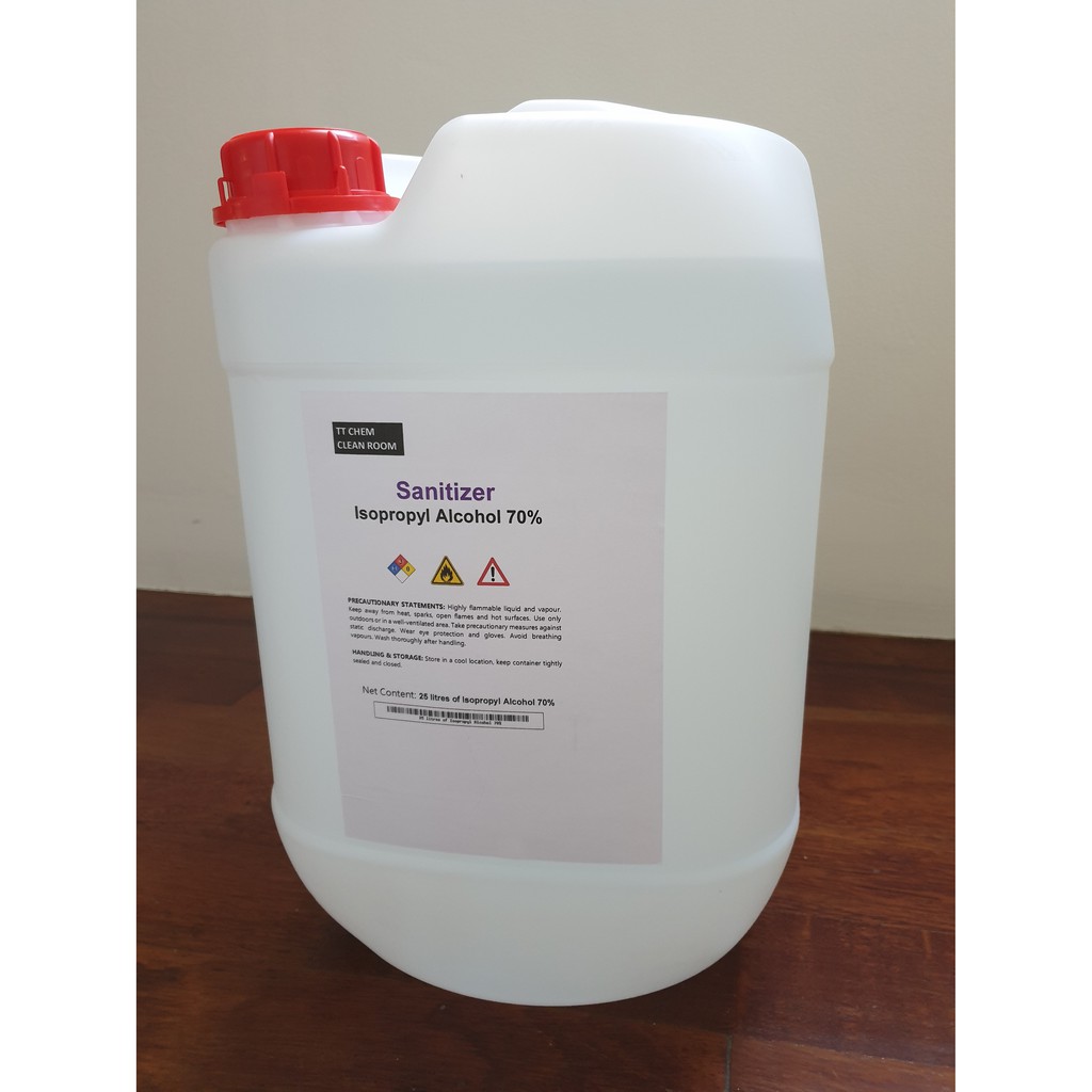 Sanitizer refill: Isopropyl alcohol (IPA) - 70%, 25 litres [Limit 1 ...