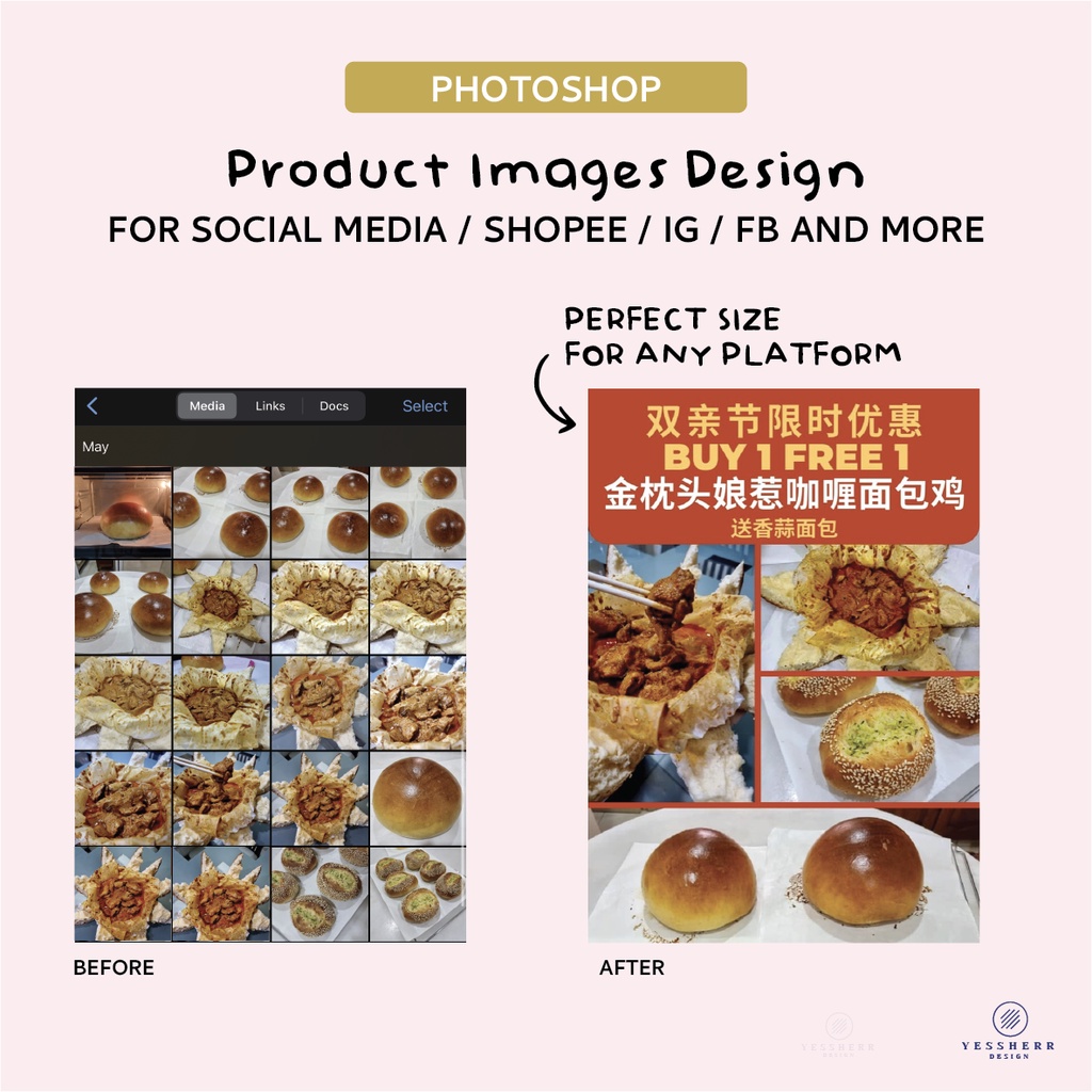 Design Social Media Product Display Photo Photoshop Adobe Illustrator ...