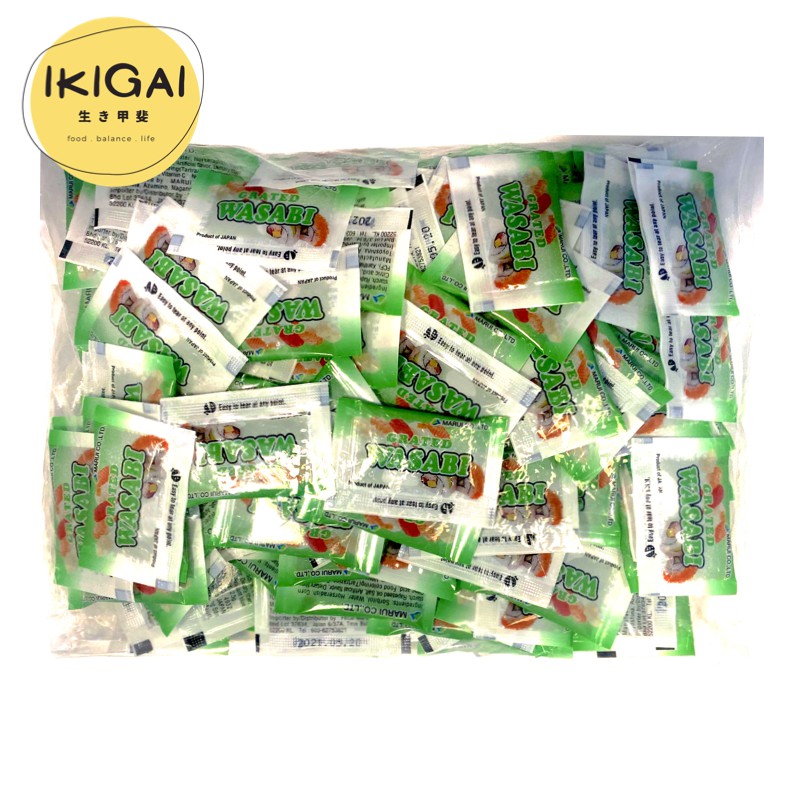 Wasabi Mini Sachet for Sushi Sashimi Neri MARUI 2.5g x 50 pcs | Shopee ...