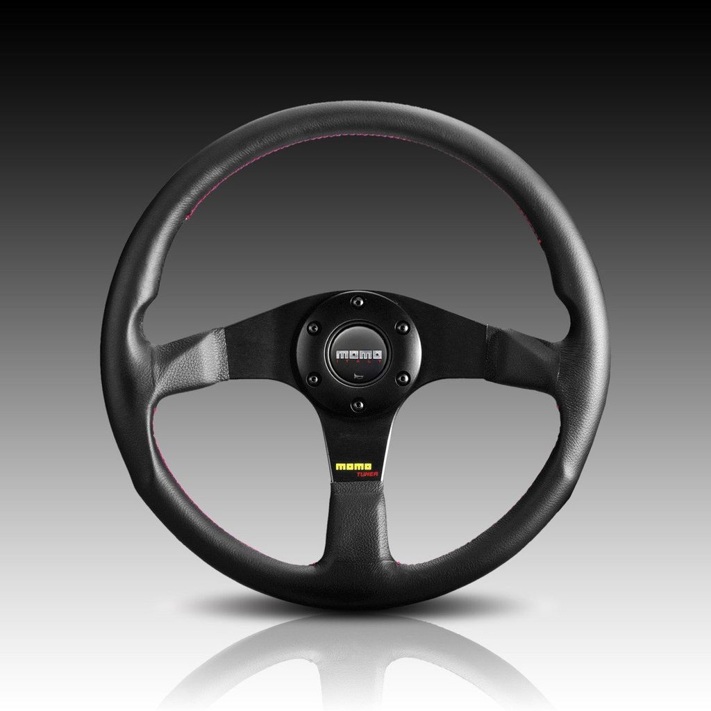 MOMO Tuner Black 350mm Steering Wheel | Shopee Malaysia