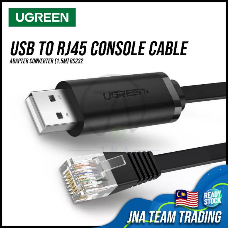 UGREEN USB to RJ45 Ethernet Console Cable Adapter Converter RS232 For ...