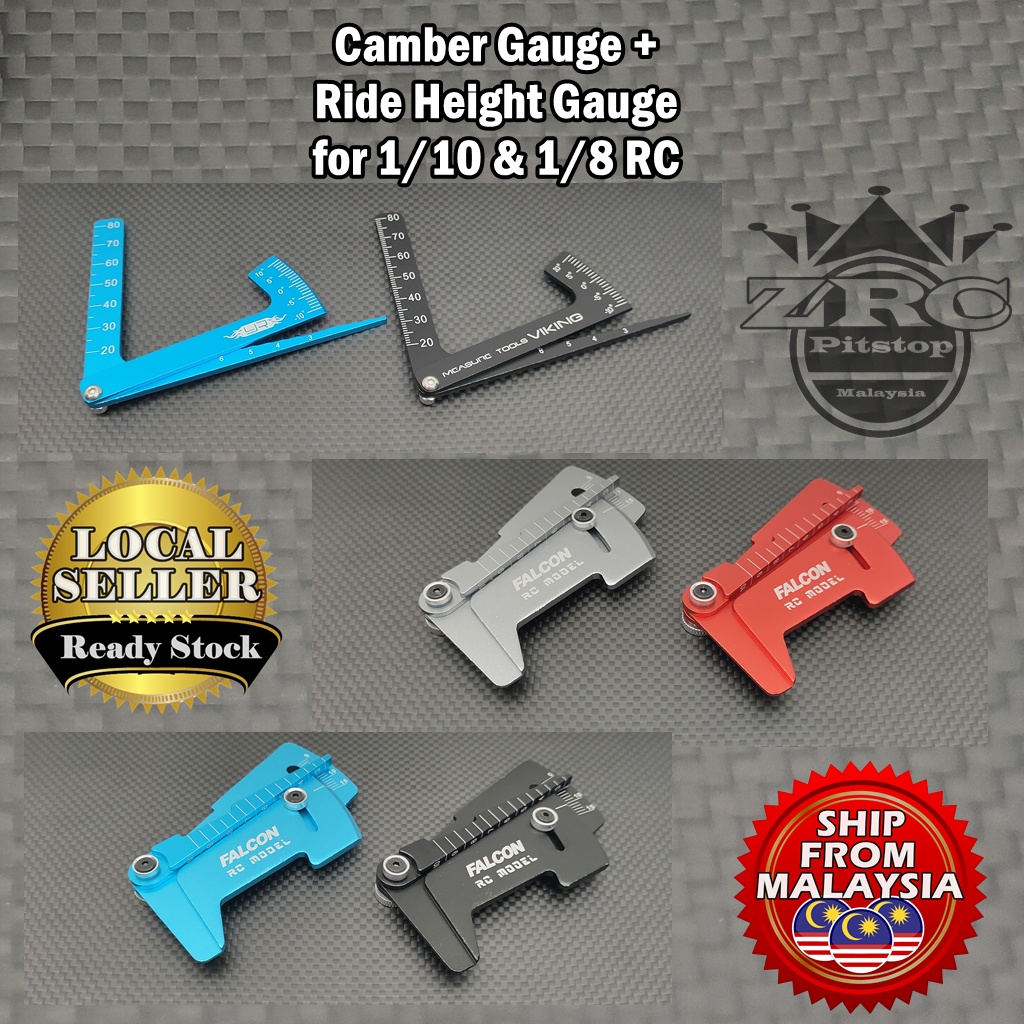ZRC Falcon Yeah Racing Camber Gauge Ride Height Gauge Tool RC 1:10 1/8 ...