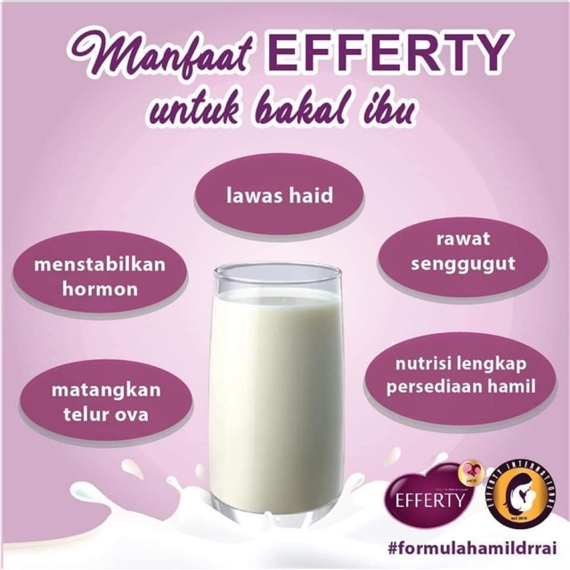 Susu efferty ikhtiar hamil ready stok PCOS | Shopee Malaysia