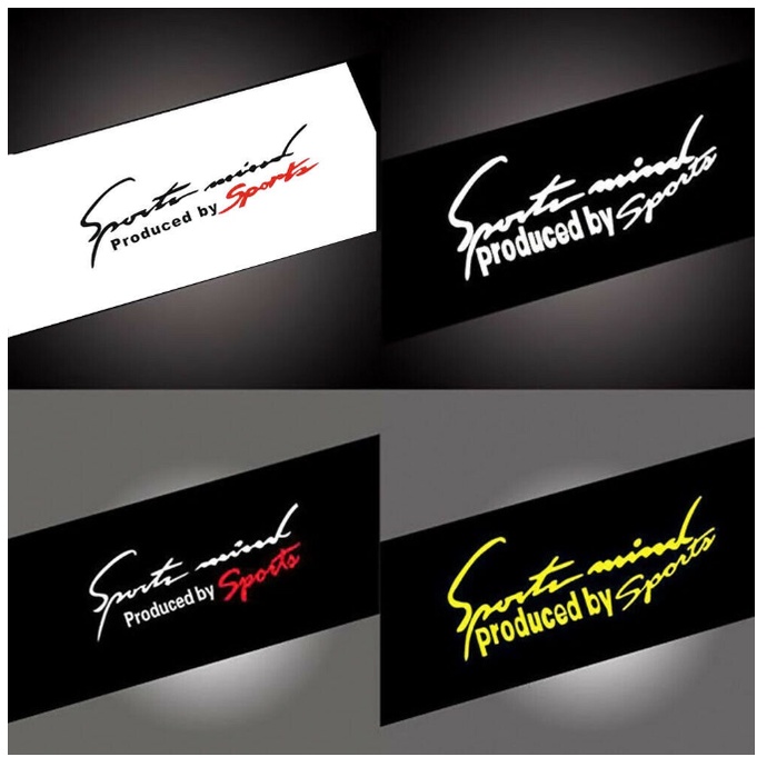 27CM*8CM Sports mind Decal Hood or Body Decal Car Window Sticker ...